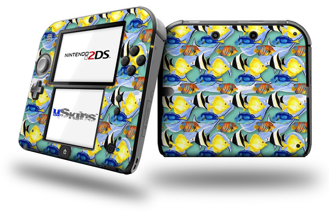 Nintendo 2DS Skins Tropical Fish 01 Seafoam Green | uSkins