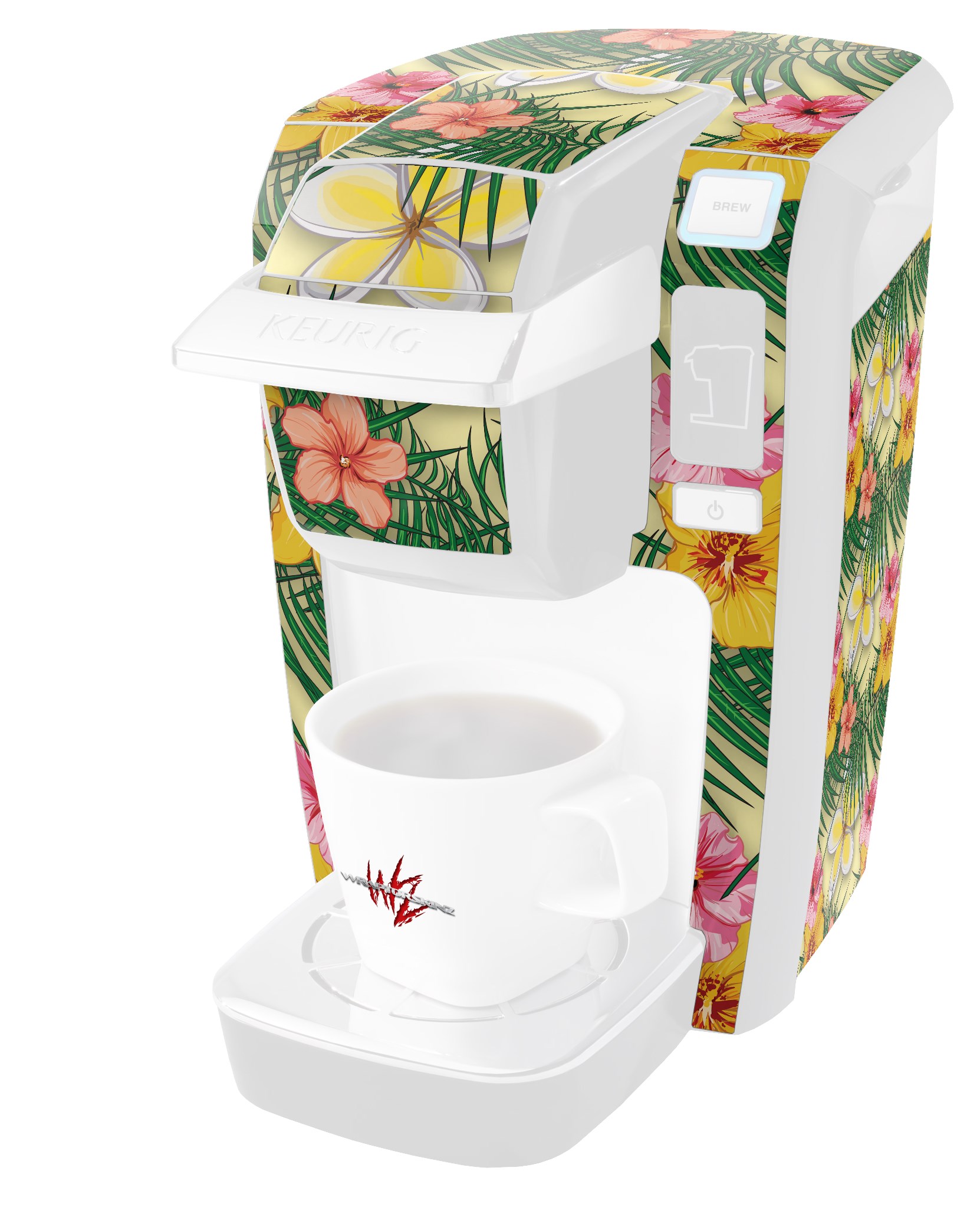 Keurig K10 and K15 Mini Plus Coffee Makers Beach Flowers 02 Yellow ...