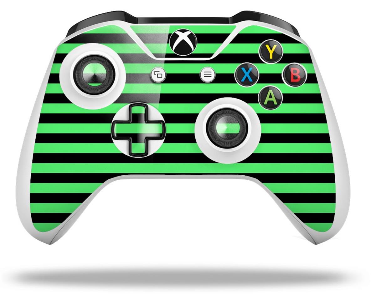 XBOX One X and One S Wireless Controller Skins Stripes Green | uSkins