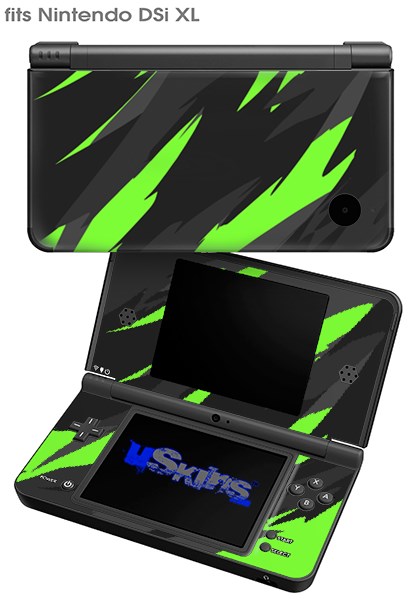 Nintendo DSi XL Skins Jagged Camo Neon Green | uSkins